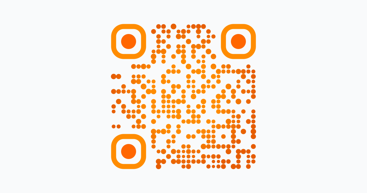 Bold Orange Gradient QR Code