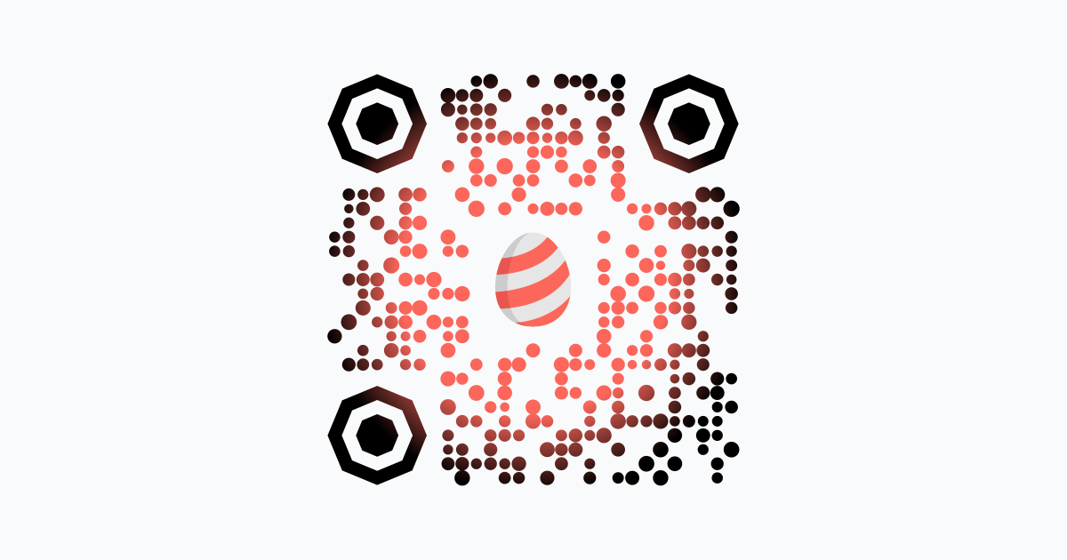 Coral Easter Egg QR Code
