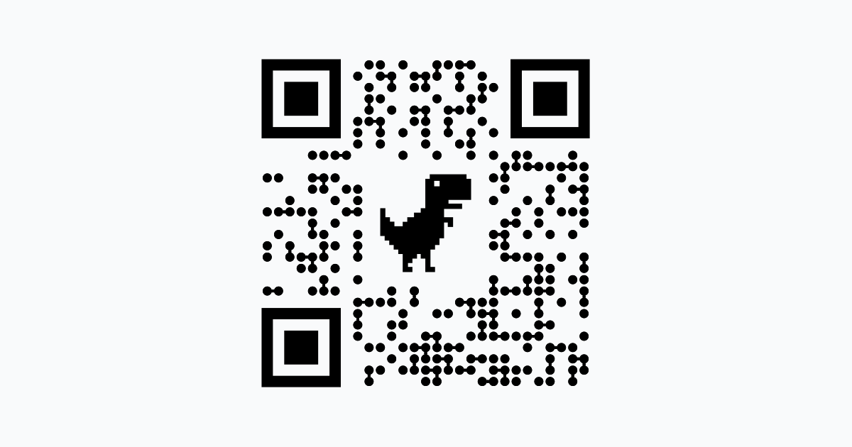 Google Dinosaur QR Code