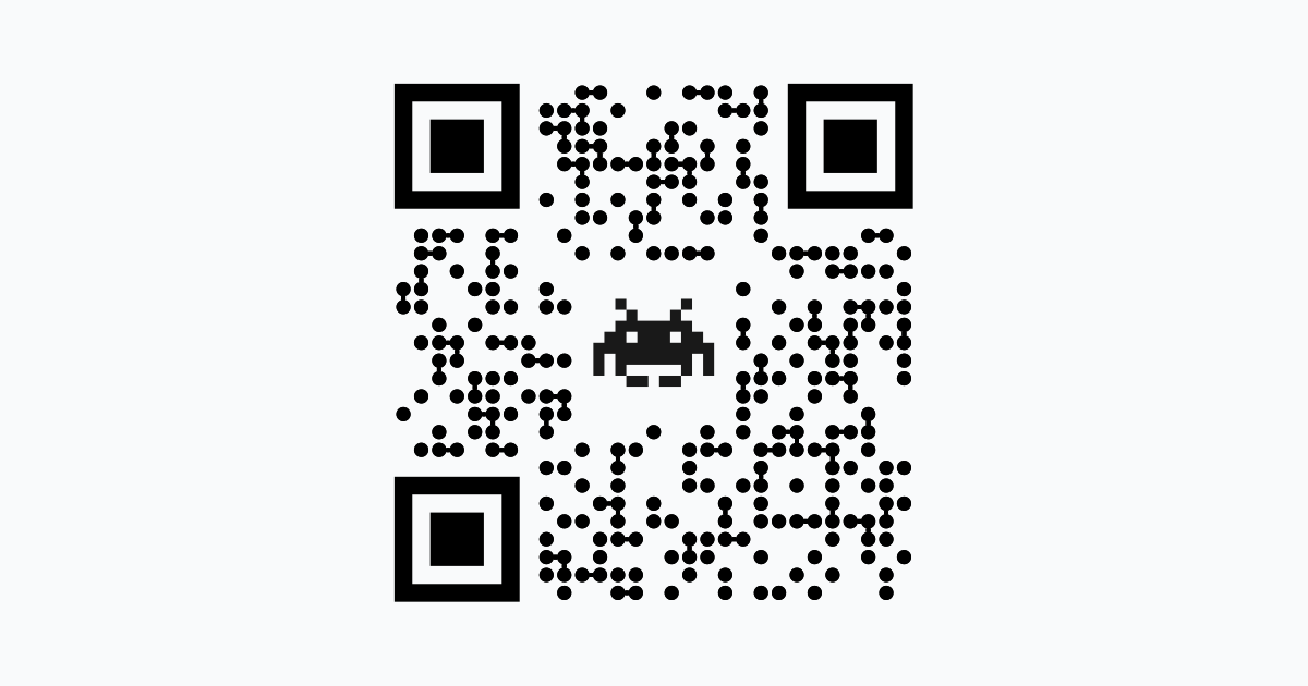 Space Invader QR Code