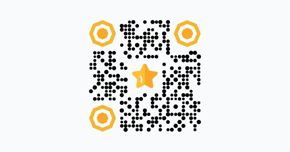 Star Cartoon QR Code
